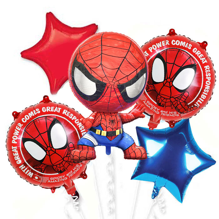 Amazing Spidey Balloon Bouquet | Spiderman Balloons Singapore – Kidz ...