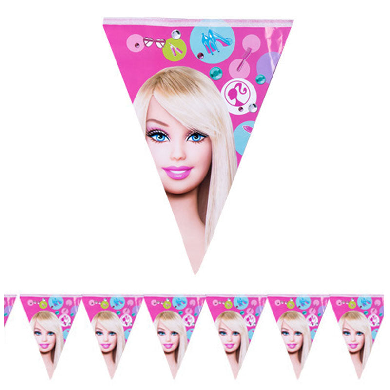 Barbie Doll Flag Banner | Party Stuff Online, Birthday Scene Setter ...