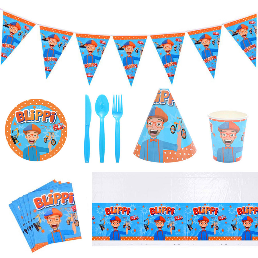 Blippi Birthday Party Kit with Balloons| Party Supplies Singapore ...