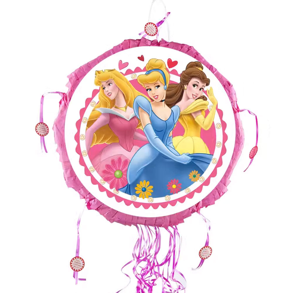 Disney Princess Pull & Hit Pinata. Party Game for the girl's birthday ...