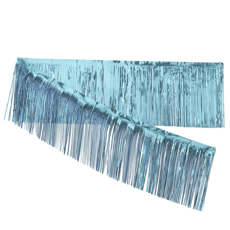 Light Blue Tinsel Foil Streamer Garland | Singapore No 1 Party Shop ...