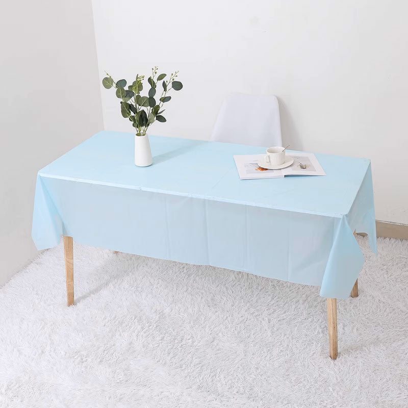 Macaron Blue Plastic Table Cover (274cm) – Kidz Party Store