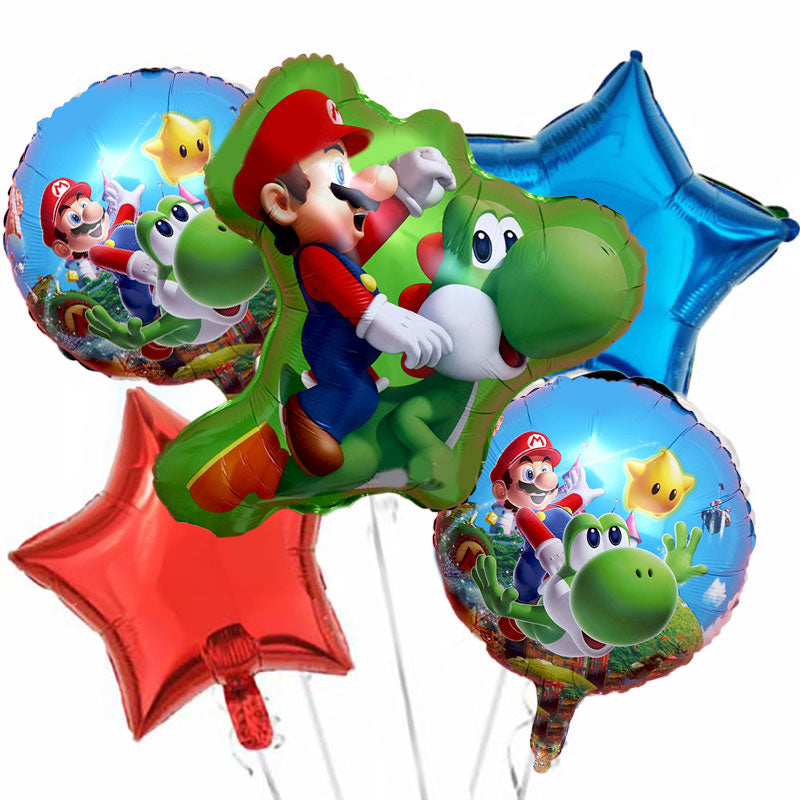 Super Mario World Balloon Bouquet | Helium Balloons Singapore – Kidz ...