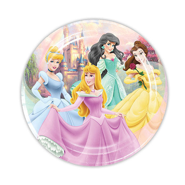 Disney Princess Party Plates - Birthday Dessert Table, Cake Cutting ...