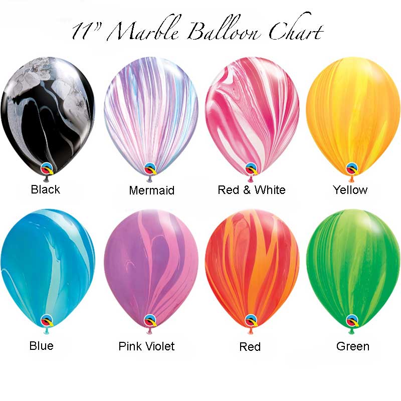 Marble Color Latex Balloon Bouquet | Delivery Helium Balloons Singapore ...