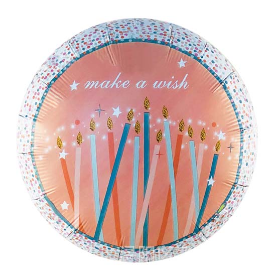18" Make A Wish Balloon | Helium Happy Birthday Balloons Singapore ...