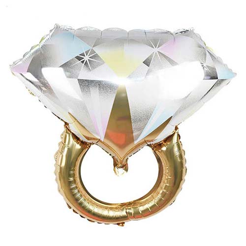 26in Gold Wedding Ring Balloon | Helium Wedding Balloons Singapore ...