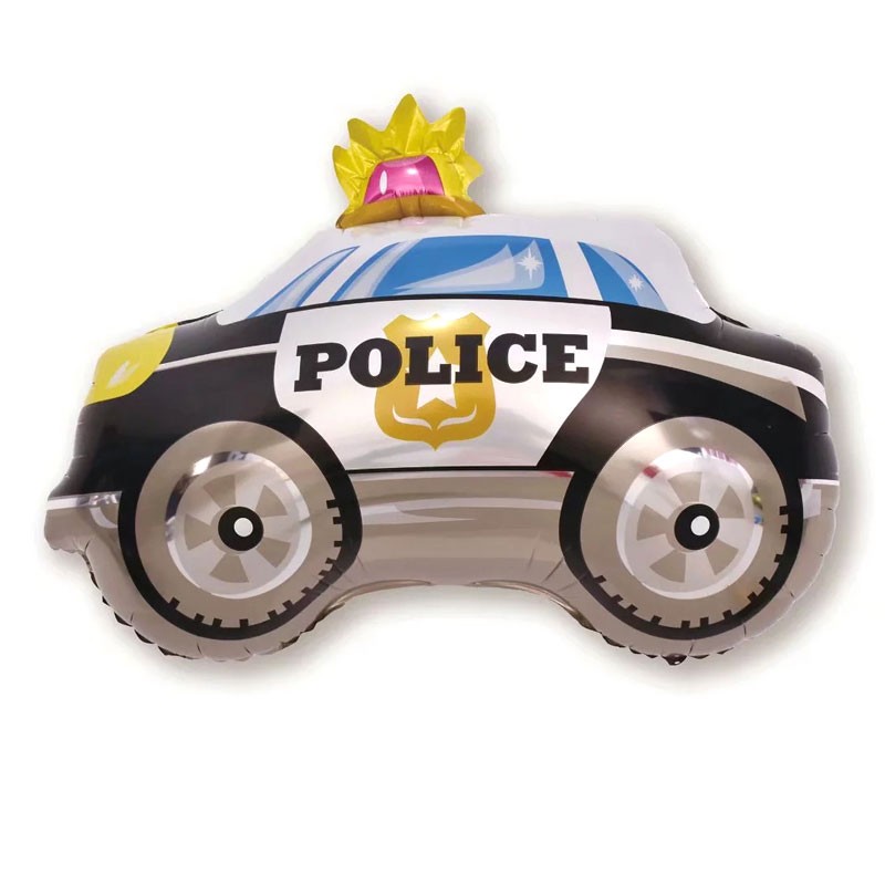 29" Police Car Foil Balloon | Helium Vehicles Balloons Singapore – Kidz ...