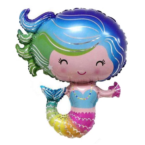 29" Rainbow Mermaid Foil Balloon | Mermaid Balloons Singapore ...
