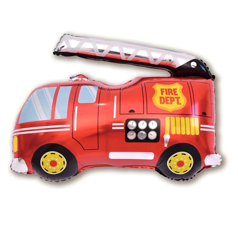 32" Fire Truck Balloon | Helium Transport Vehicles Balloons Singapore ...