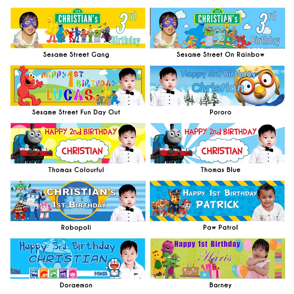 Custom Banners for Parties in Singapore - Kidz Party Store