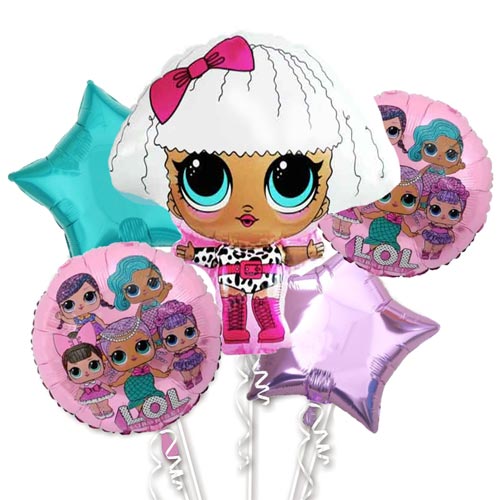 Lol Surprise Diva Balloon Bouquet | Helium LOL Balloons Singapore ...
