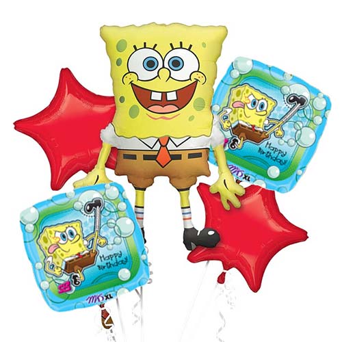 Spongebob Balloon Bouquet | Delivery Helium Balloons Singapore - Kidz ...