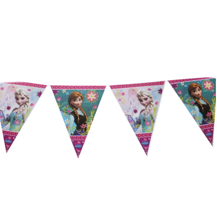 Frozen Queen Elsa & Princess Anna CK Flag Banner | Party Supplies SG ...